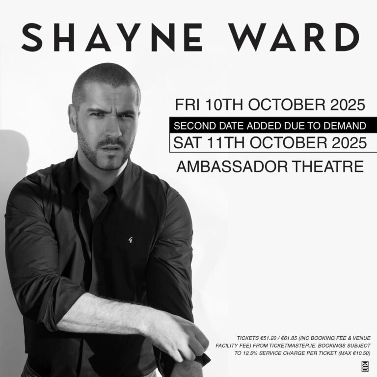Shayne Ward - returns to Ireland with two headline shows at The ...